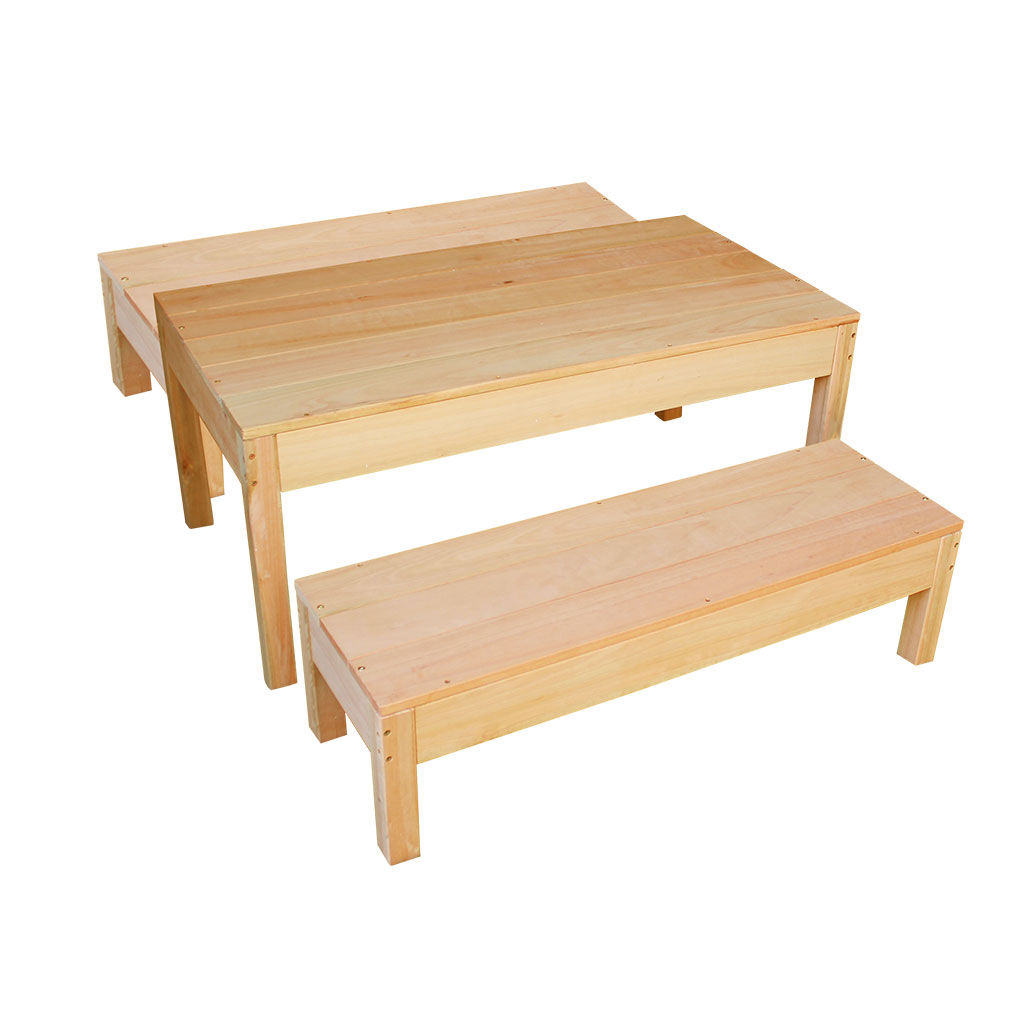 Euca Collection Table & Bench Set