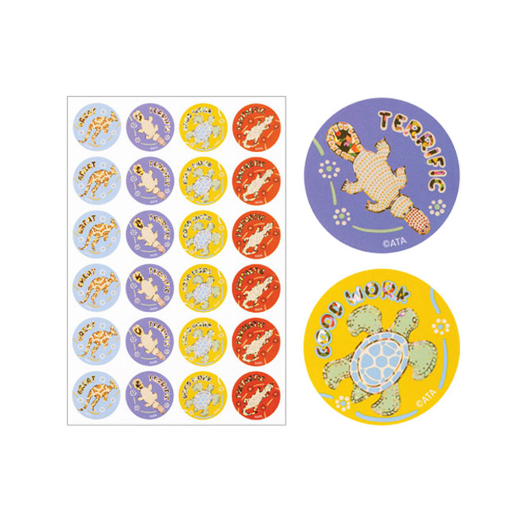 Rainbow Dreaming Holographic Merit Stickers