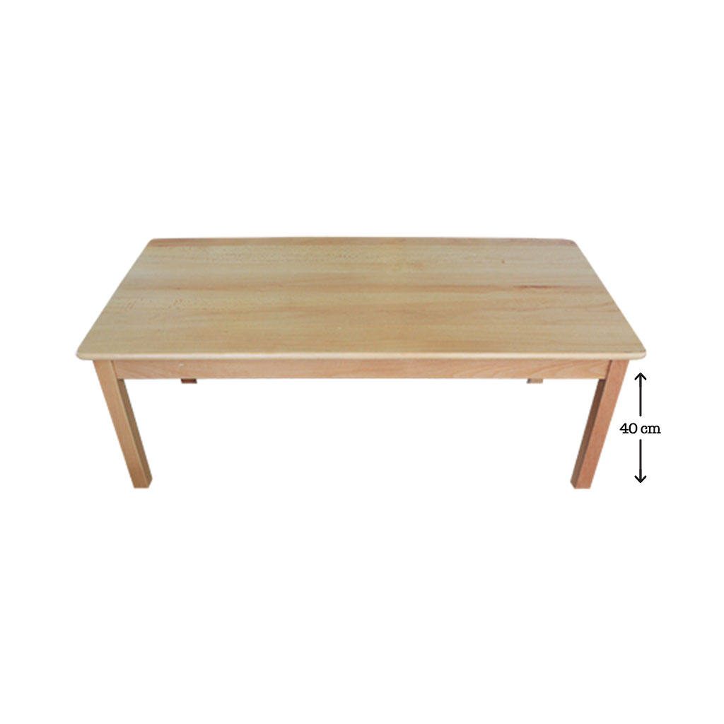 Hardwood Rectangle Table 40 cm