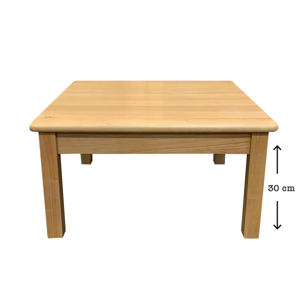 Hardwood Small Square Table 30 cm