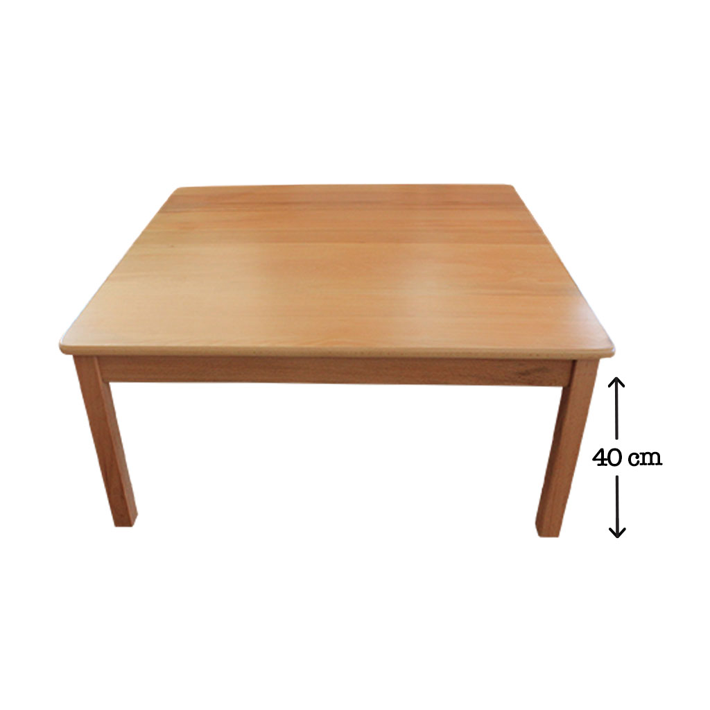Hardwood Large Square Table 40 cm