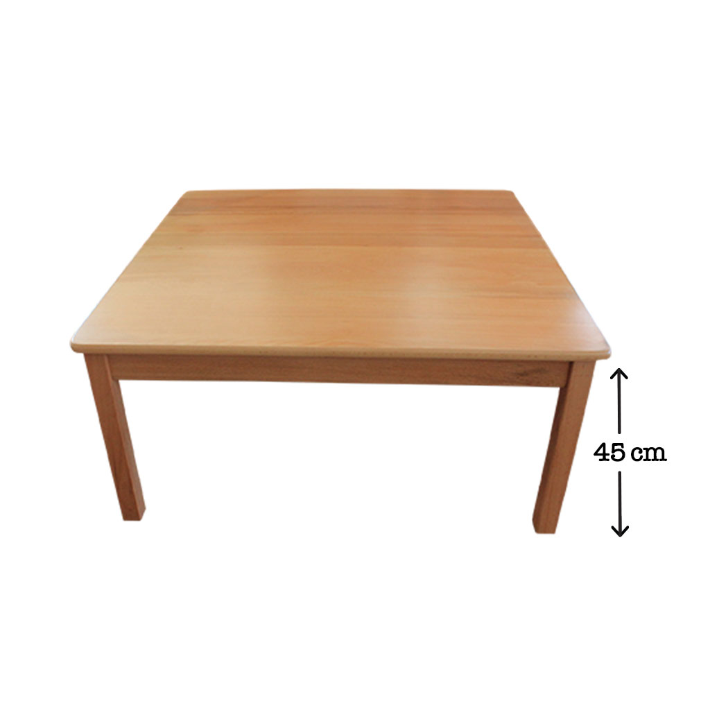 Hardwood Large Square Table 45 cm