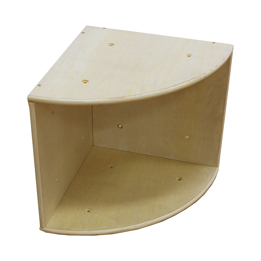 Cube Curved Shelf Single - 38x38x38cm